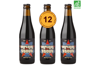Pack 12 Bières Imperial Stout BIO 33cl